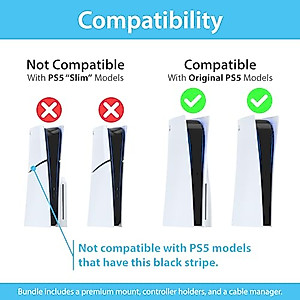 TotalMount Original Mount and Three Controller Holders (Not Compatible with PS5 Slim)
