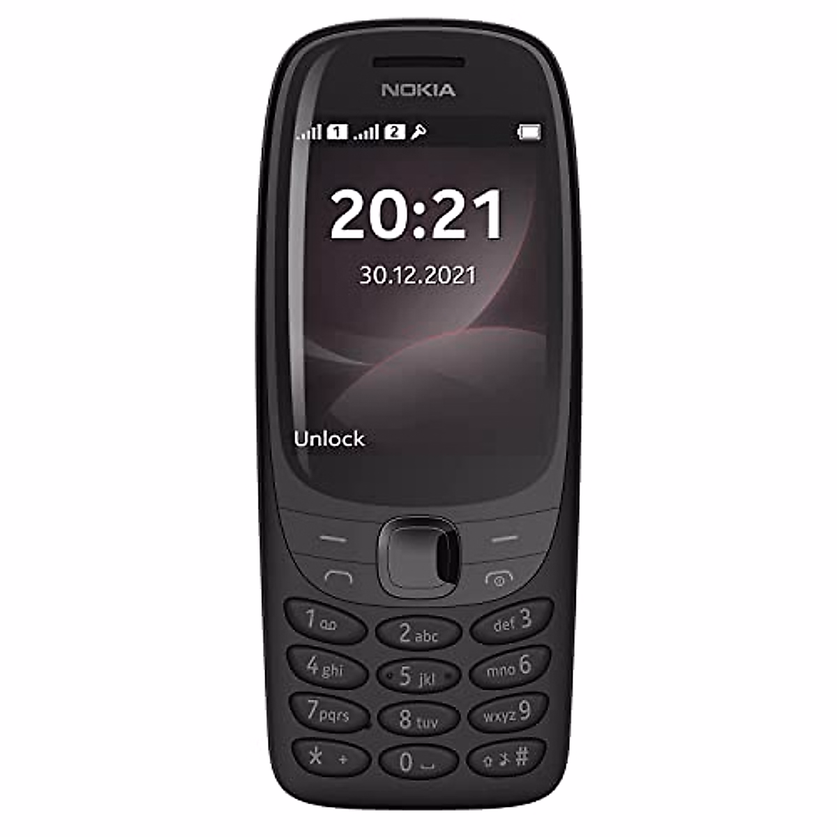 Nokia 6310 (2021) Dual-SIM 8MB ROM + 16MB RAM (GSM Only | No CDMA) Factory Unlocked 2G GSM Cell-Phone (Black) - International Version