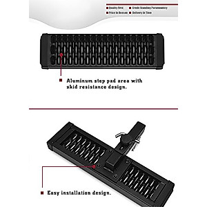 TAC STHT-U01 Aluminum Hitch Step Universal Fit 2" Rear Hitch Receivers with No Drop