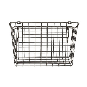 Spectrum Diversified 10" x 5" x 7" Pegboard & Wall Mount Basket, 10"L x 7"W, Industrial Gray