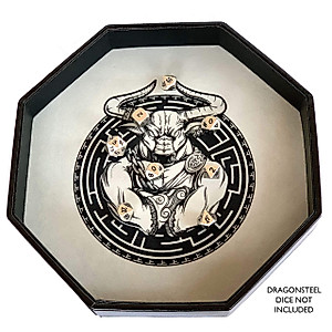 Minotaur's Maze Limited Edition Octagon D&D Dice Tray - 11.5 Inches - for Tabletop Roleplaying, Dice, and Board Games, Dungeons & Dragons