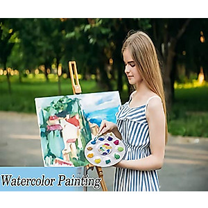 inifus 22 PCS Paint Tray Palettes for Kids, Plastic Paint Pallet with 10 Wells, Acrylic Artist Paint Tray Palette for Kids, Students to Acrylic Oil Watercolor Craft Supplies DIY Art Painting