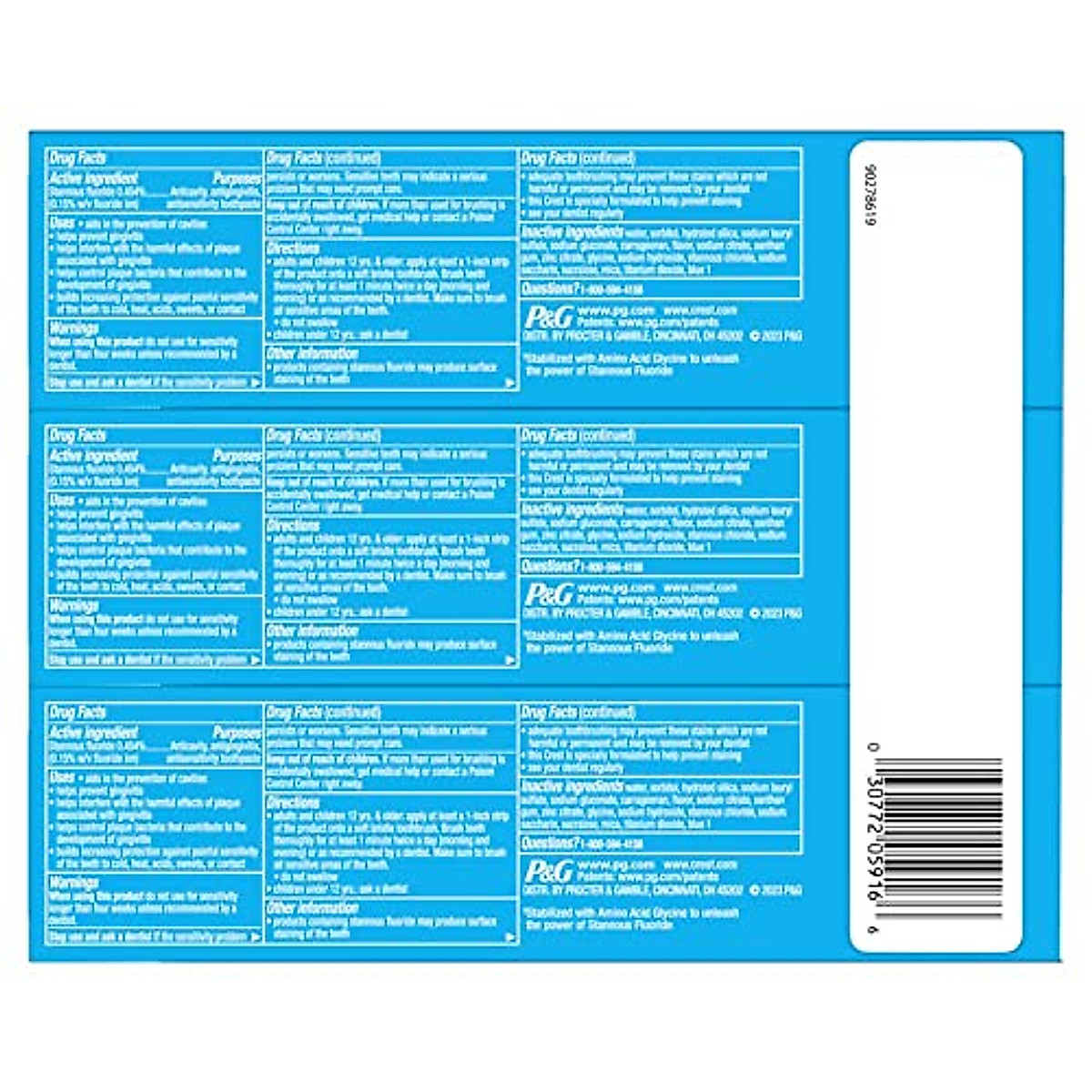 Crest Pro-Health Whitening Toothpaste (4.3oz) Triple Pack