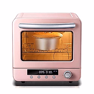 CZDYUF 20L Toaster Oven, Multi-function Stainless Steel Finish with Timer - Toast - Bake - Broil, Natural Convection - 1300 Watts of Power
