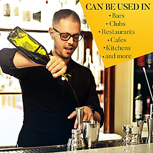 Blavvennt 2 Pack Pour Spouts Weighted Stainless Steel Liquor Bottle Pourers Liquor Pour Spout, Bottle Pourers for Alcohol, Liquor, Oil, Wine, Vinegar Bottles