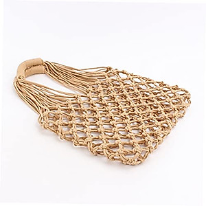 TENDYCOCO 2 Pcs Hollow Woven Handbag Straw Purses for Women Woven Purses for Women Travel Sling Bag for Women Beach Bags for Women Women s Hobos Bohemia Woven Handbag Handmade Woven Bag Girl