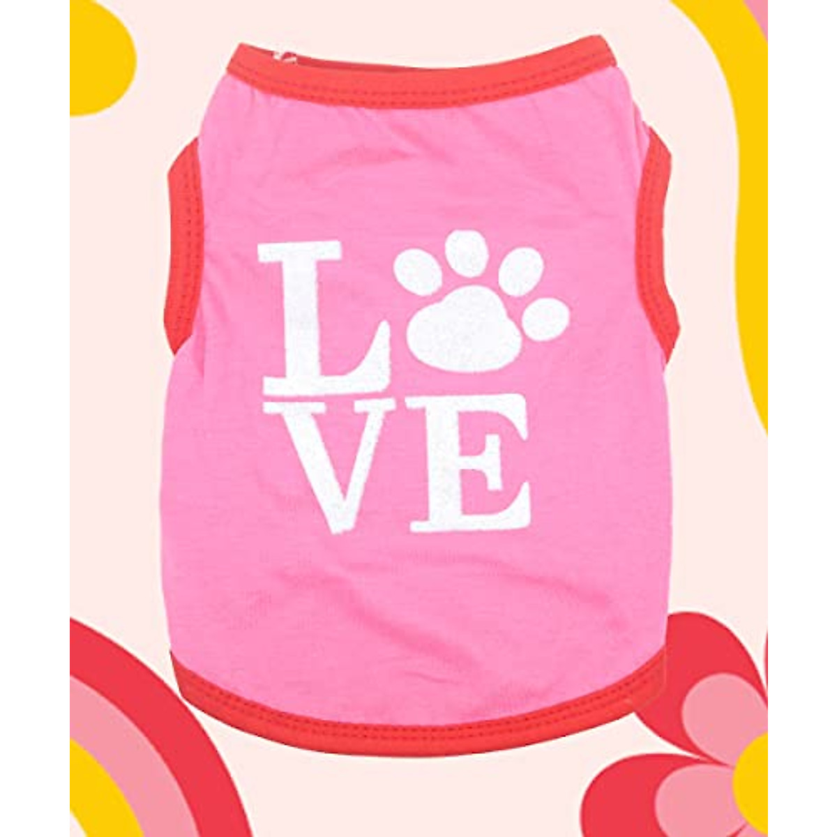 6 Packs Girl Dog Clothes Small Puppy Dog Shirts for Small Dogs Girls Chihuahua Clothes Yorkie T Shirt Female Dog Clothes