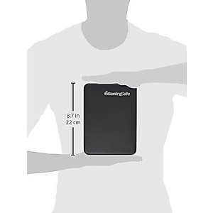 Sentry Safe Small Safe, Lock Box with Combination Lock for Office or Dorm, Ex: 2.6 in. H x 5.9 in. W x 8.0 in. D