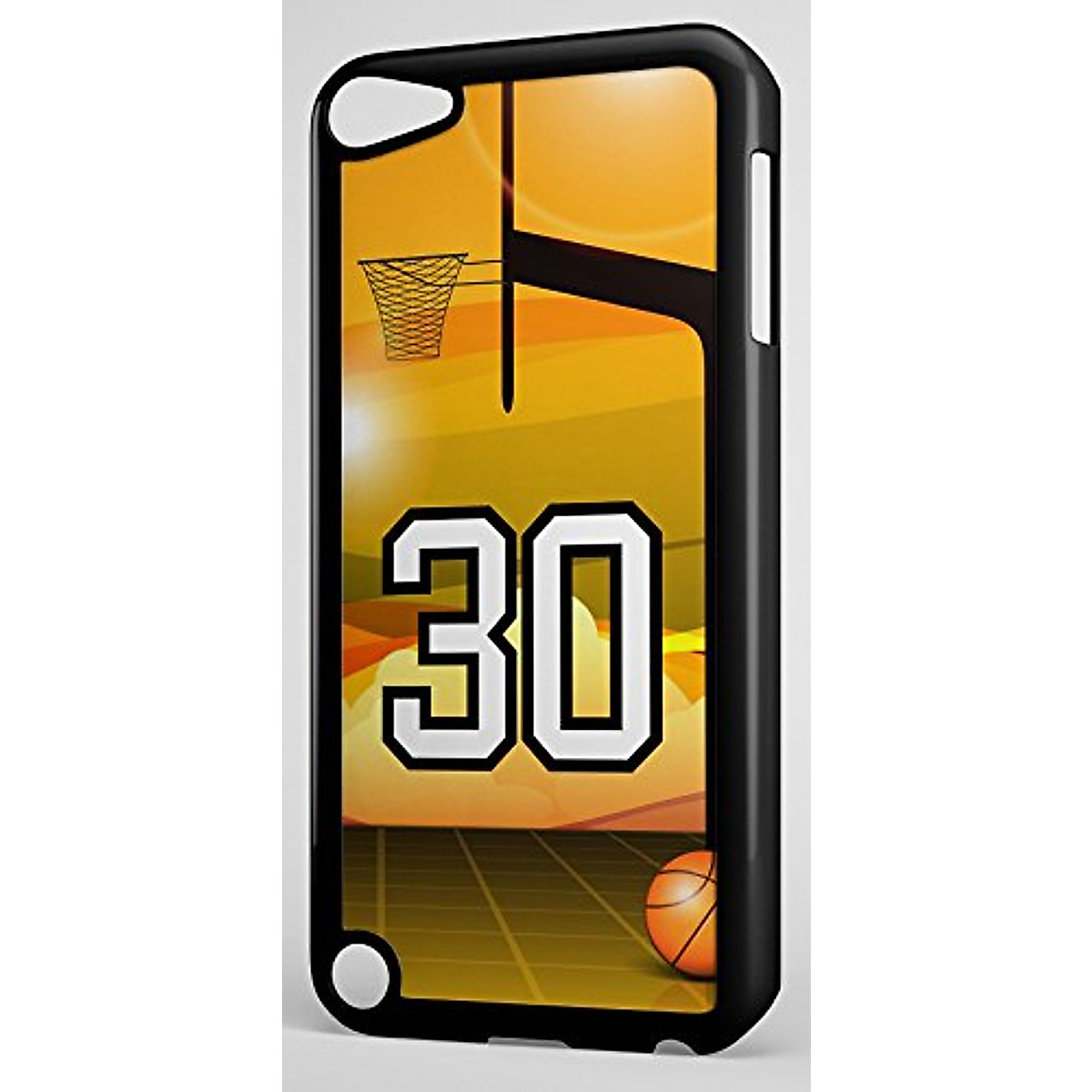 iPod Touch Case Fits 6th Generation or 5th Generation Basketball #0300 Choose Any Player Jersey Number 30 in Black Plastic Customizable by TYD Designs