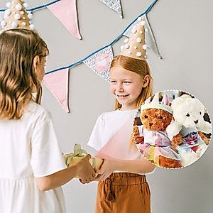 Set of 2 Summer Teddy Bear Clothes Cap & Gow Outfit Fits Make Your Own Most 14" - 18" Bear Plush Stuffed Animal Outfit Pet Dog Doll Cap and Gown Build a Bear Clothe(Unicorn Style, Fit 14"-18")