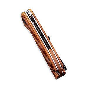 CIVIVI Durus Folding Pocket Knife –Everyday Carry Folder Knife with Satin D2 Blade G10 Handle, 3 Inch Flipper Knife with Liner Lock,Ball Bearing Pivot, Reversible Clip C906B (Brown)