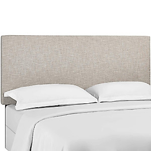 Modway Taylor Full/Queen Upholstered Linen Fabric Headboard, Beige