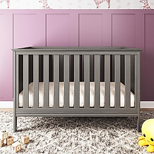 Child Craft Atwood Crib, Dresser and Chest Nursery Set, 3-Piece, Includes 3-in-1 Convertible Crib, Dresser and Chest, Grows with Your Baby (Lunar Gray)