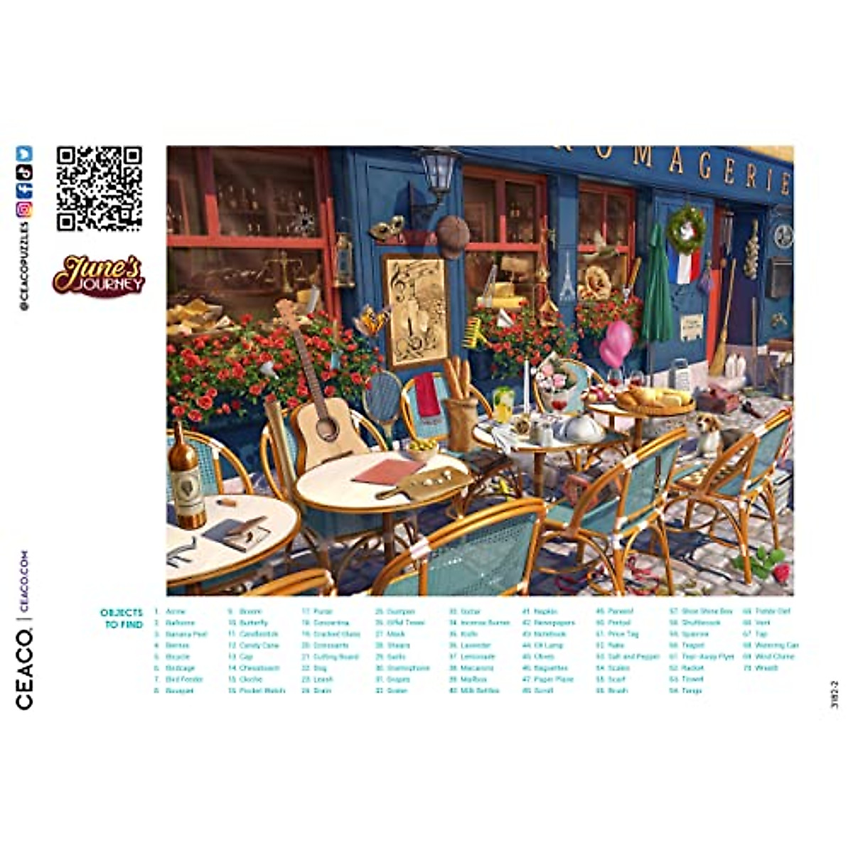 Ceaco - June's Journey - Wine & Cheese Shop - 1000 Piece Jigsaw Puzzle