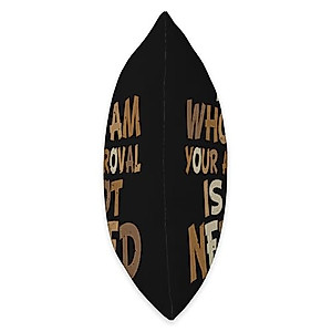 Black History Month & Juneteenth Gifts Women & Men I Am Who I Am Your Approval Isn't Needed Black History Month Throw Pillow, 18x18, Multicolor