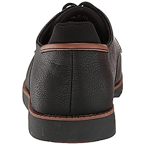 Dr. Scholl's Men's Sync Plain Toe Dress Casual Oxford, Black/Black Smooth, 13 US