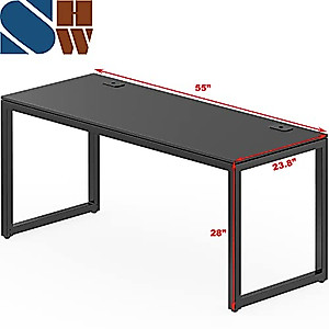 SHW Artwork Solo Desk, Black
