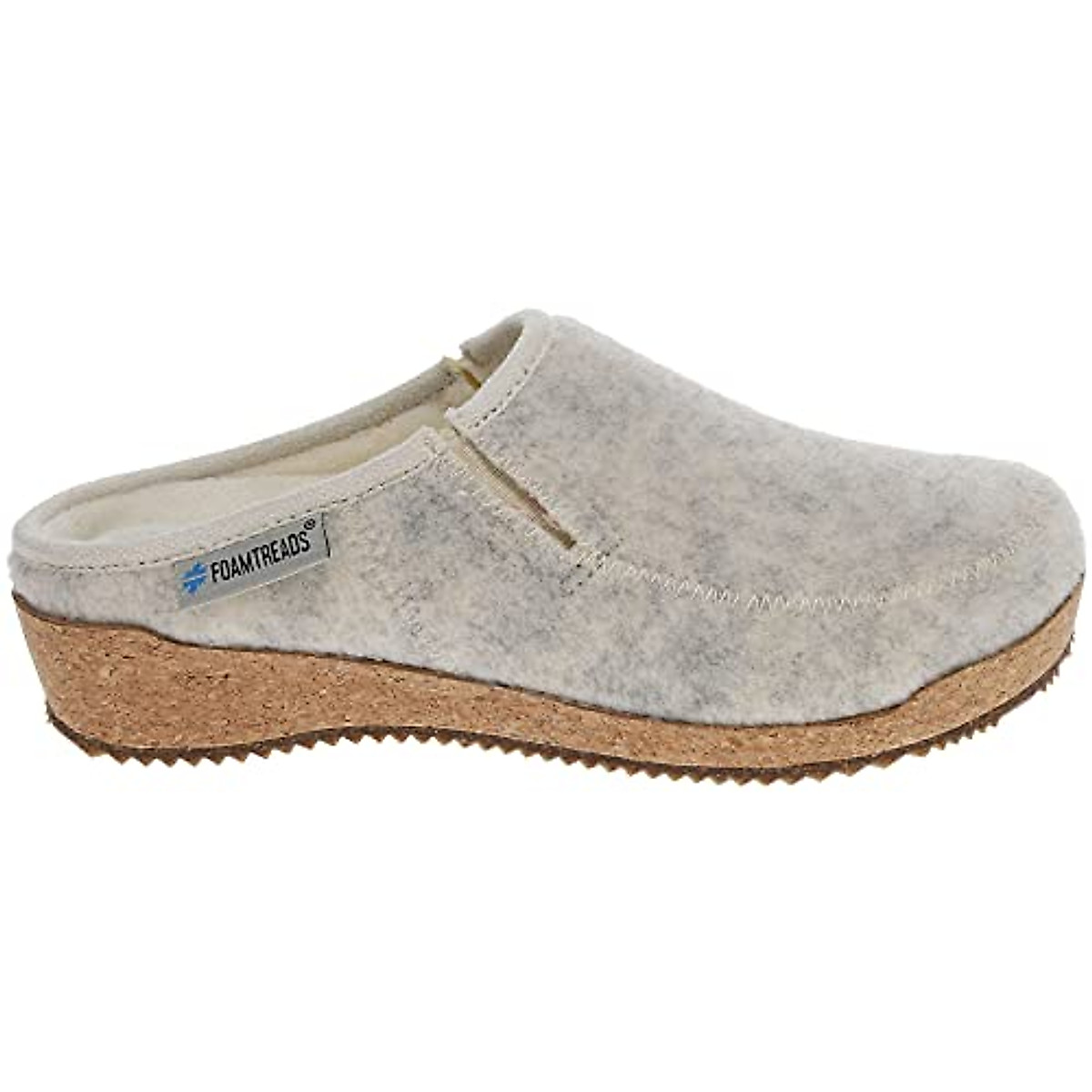 Foamtread Ladies' Clog Slipper Sequoia, Grey Light, Size 7