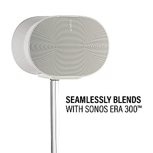 Sanus Height Adjustable Speaker Stand for Sonos Era 300™ (White)