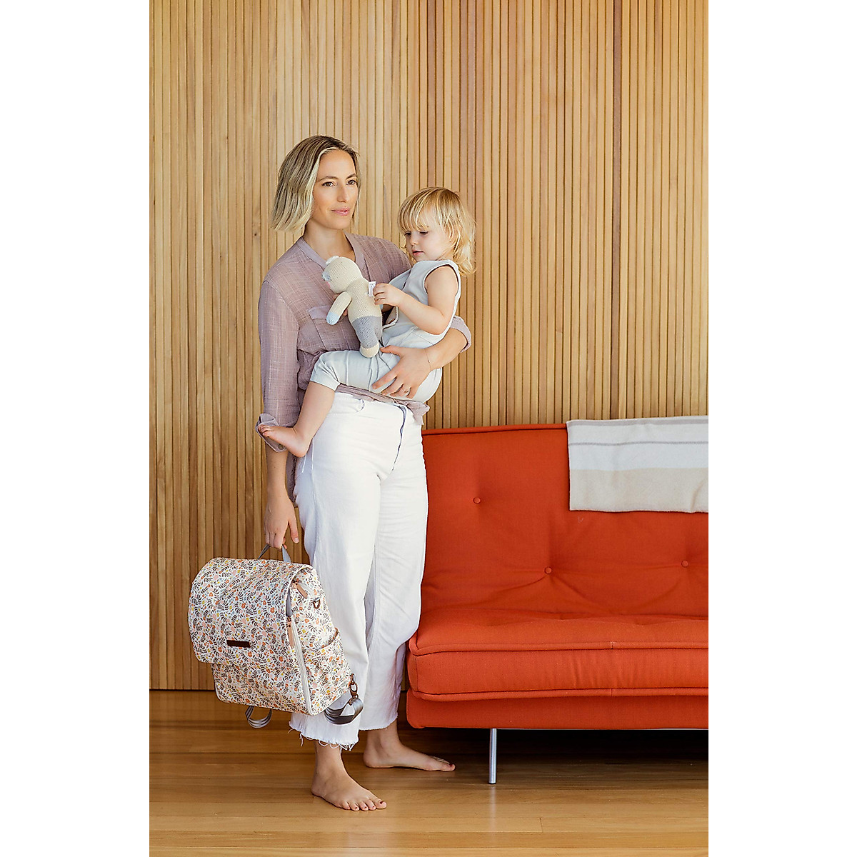 Petunia Pickle Bottom Boxy Backpack, Windswept Blooms, One Size