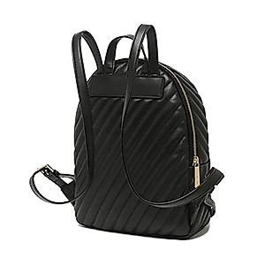 Michael Kors Erin Medium Quilted Women's Backpack (Black / Gold)