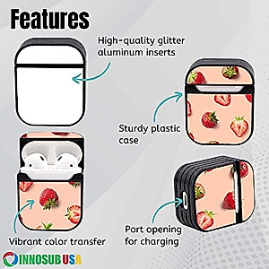 Sublimation Blank Case Compatible with AirPods/AirPods 2 - Black DIY Plastic Cover Made by INNOSUB USA