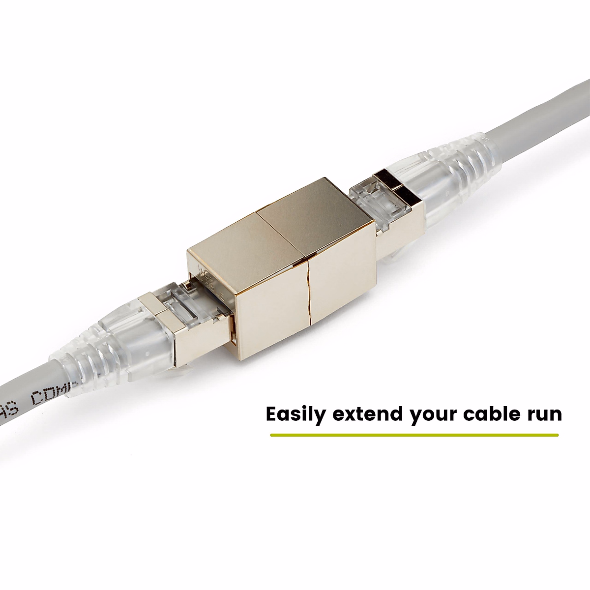 trueCABLE Shielded Cat6 Inline Coupler, PoE++ (4PPoE), UL Listed, ETL Verified, ANSI/TIA 568-2.D Cat 6 Performance Compliant, Female to Female RJ45 Couplers, 6 Pack