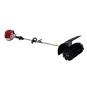 DYRABREST Sweeper Machine, 52CC 2-Strock Walk Behind Cleaning Machine,2.3HP Handheld Nylon Brush Broom Sweeper Gas Powered for Concrete Driveway Sidewalks Turf Lawn Garden Snow