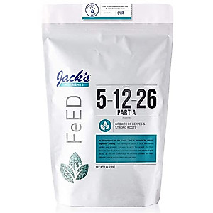 Jack's Nutrients Calcium Nitrate Fertilizer 15-0-0 (Part A and B Dual Pack, 4.4 Pounds Total (2 Pack))