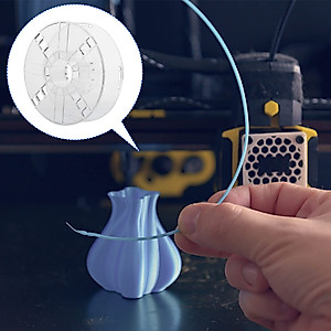 DOITOOL 3D Printer Filament Reusable Spool 3D Printer Accessories Hollow Bobbin 1kg Spool Filament Reel Parts, 7.87 x 7.87 x 2.56 inch