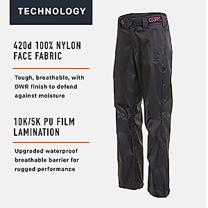 Grundéns Women's Weather Watch Pant | Updated | Waterproof, Stain-Resistant, Black, Large