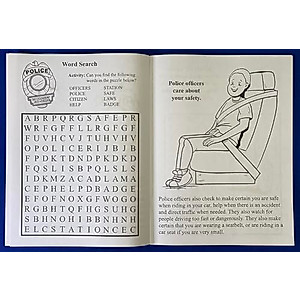 ZOCO - A Visit to The Police Station - Coloring Books (25 Bulk Pack, Without Crayons) - Games, Puzzles, Fun Activities, Gifts for Kids