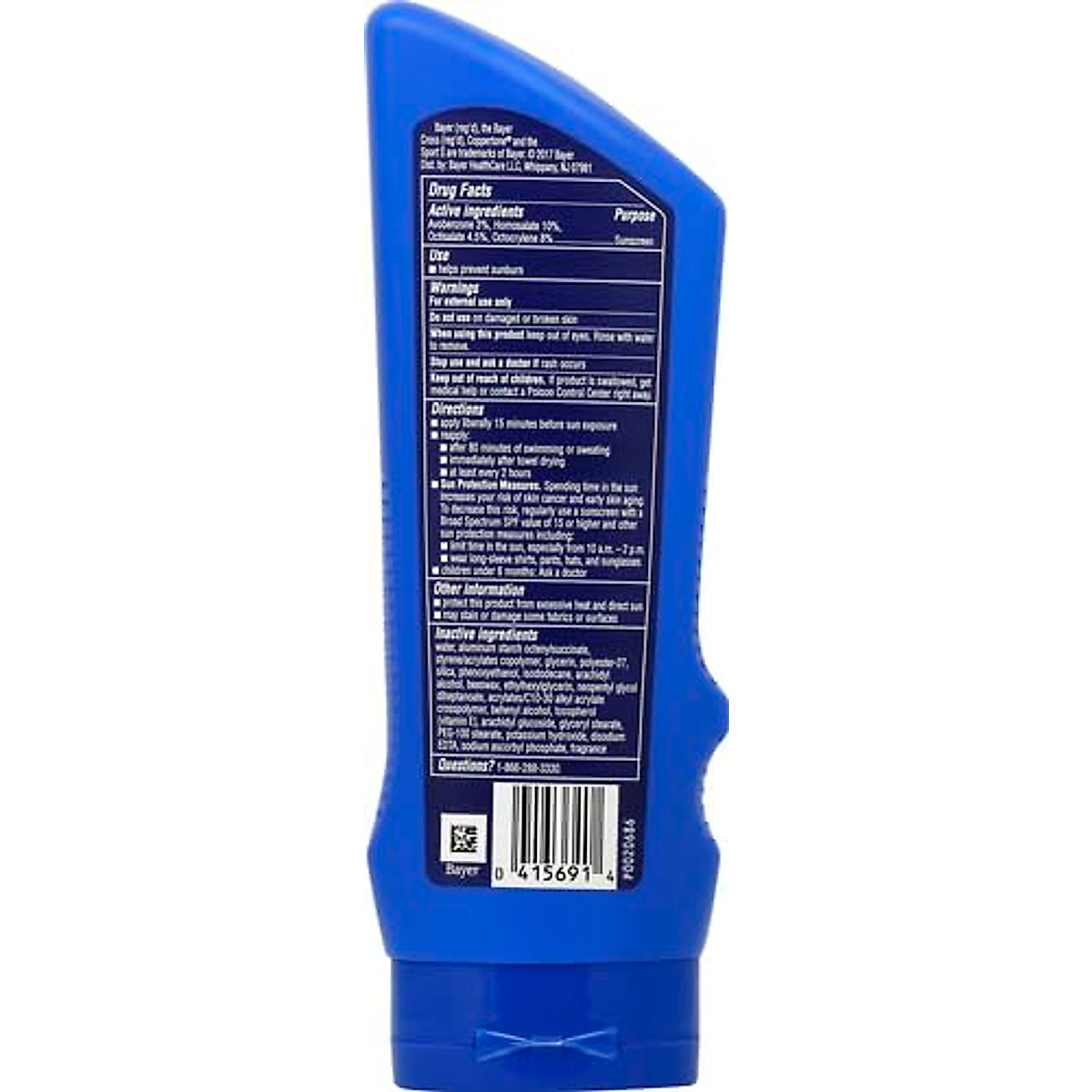 Coppertone SPORT Sunscreen SPF 50 Lotion, Water Resistant Sunscreen, Body Sunscreen Lotion, 7 Fl Oz