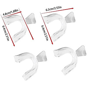 Practical and cleverMouth Guard Silicone Grinding Guard Teeth Whitening Tray Sleeping Gum Shield for Sports Bruxism Bite Guard 4 PCS
