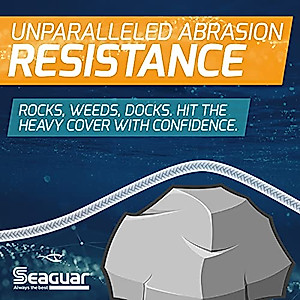 Seaguar Smackdown High Visibility Fishing Line 10lbs, 150yds Break Strength/Length, Stealth Gray - 10SDSG150