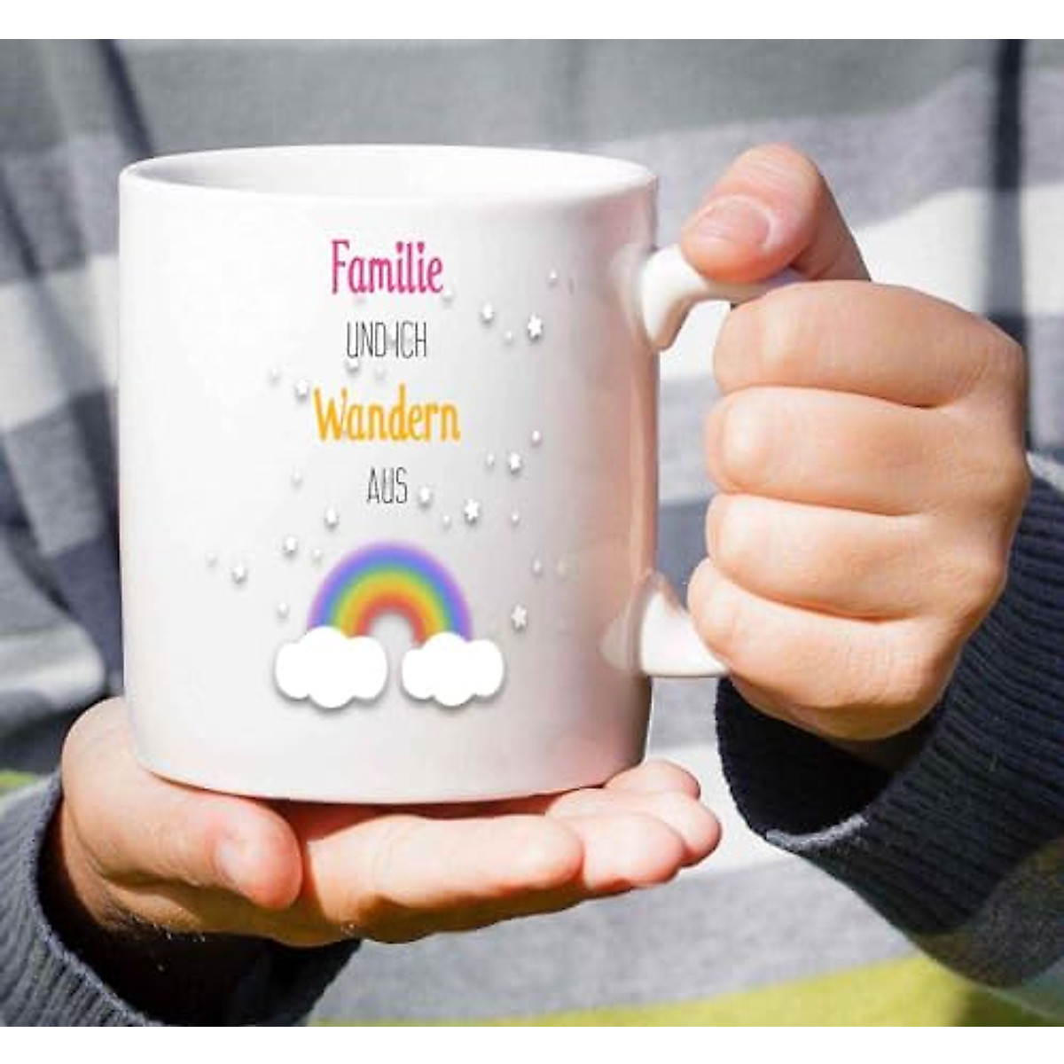 Inspirational - Emigration Quote Gift Idea for Daughter-in-laws on Graduation - Grey Multicolor Unisex Sweat 11 Oz White Ceramic Coffee Mug