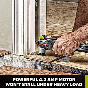 Rockwell AW400 F80 Sonicrafter 4.2 Amp Oscillating Multi-Tool with 9 Accessories and Carry Bag