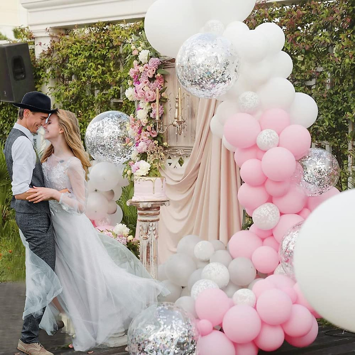 FEELMOMNNT 84 pcs White Balloons Different Sizes 5/12/18 inch White Latex Balloons White Balloon Garland Arch for Birthday Party Graduation Holiday Wedding Baby Shower Anniversary Party Decoration