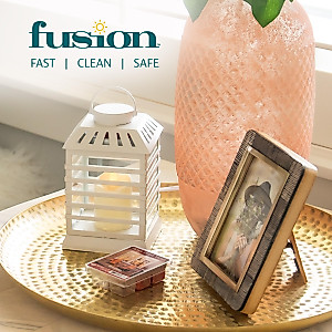 FUSION by Scentsationals Scented Wax Fragrance Melts - Spiced Pear Cider - Wax Cubes Pack, Home Warmer Tart, Electric Wickless Candle Bar Air Freshener, Spa Aroma Decor Gift - 2.5oz (3-Pack)