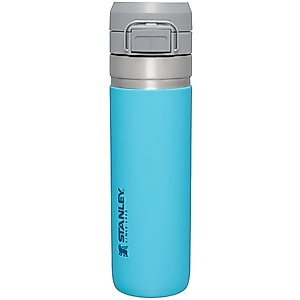 Stanley Quick Flip GO Water Bottle 24 OZ | Push Button Lid | Leakproof & Packable for Travel & Sports | Insulated Stainless Steel | BPA-Free | Pool