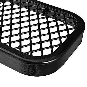 Global Industrial 96" L Expanded Metal Mesh Flat Bench, Black