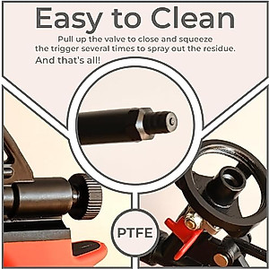 Luft (2 Pack) Spray Foam Insulation Gun (2 Guns + 6 Nozzles) Expanding Dispensing Spray Foam Gun Professional Teflon Coated Insulating PU Foam Applicator Heavy Duty Metal Body