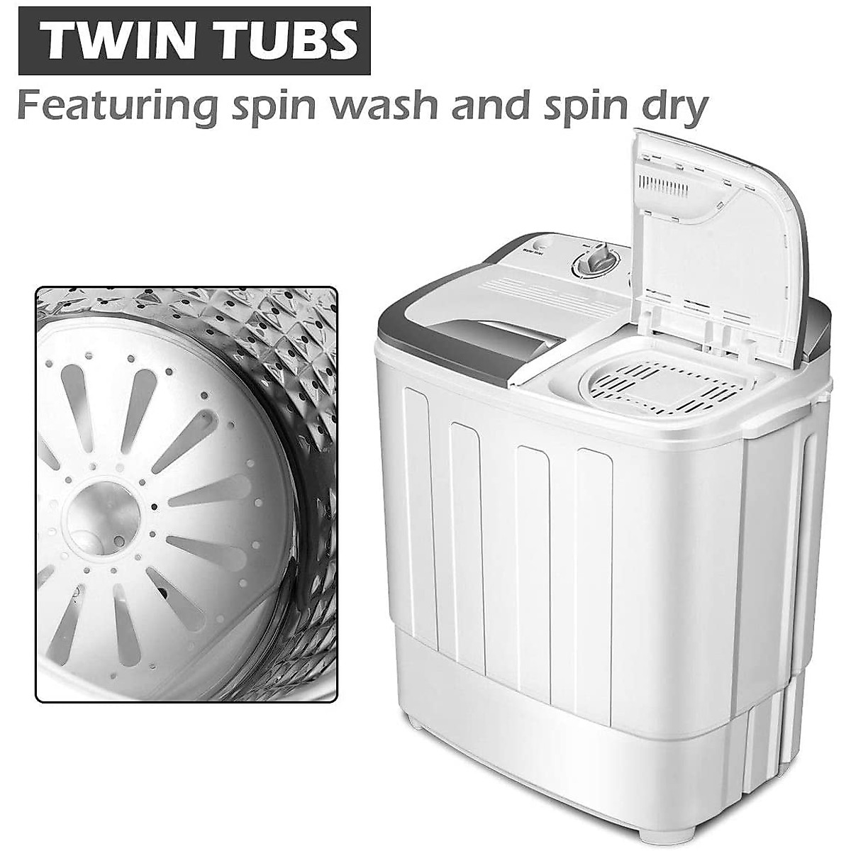 Generic EP24779 FUTADA Washing Machine, Gray