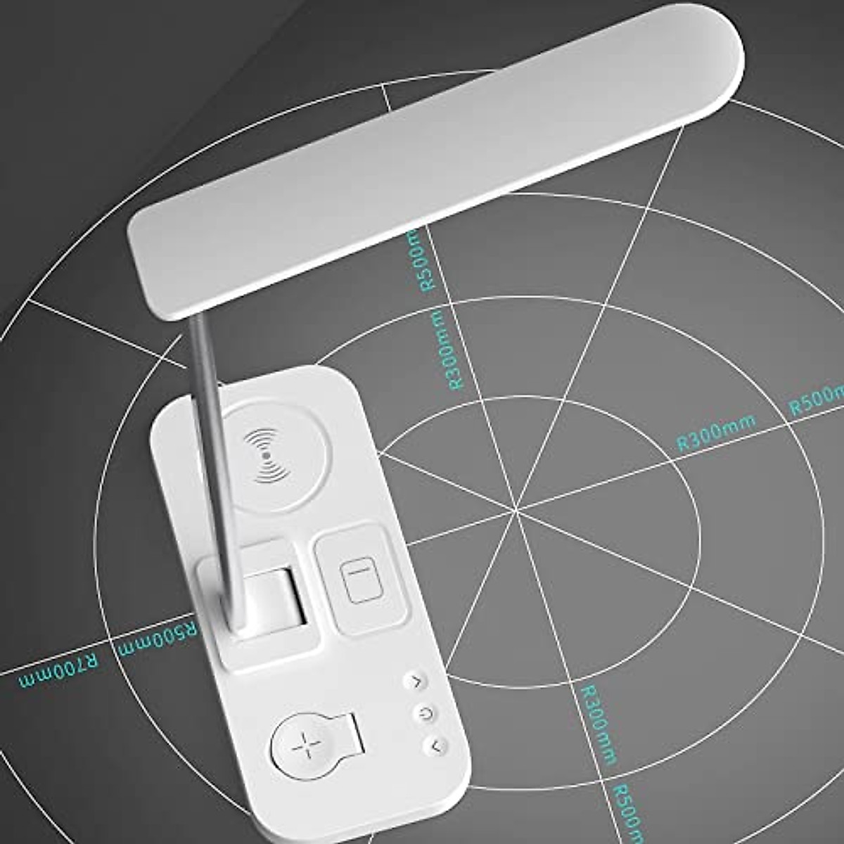 SGDSF 15W QI Quick Wireless Charger LED Desk Lamps Dimmable Eye Table Lamp Watch Charging for Home Office Light