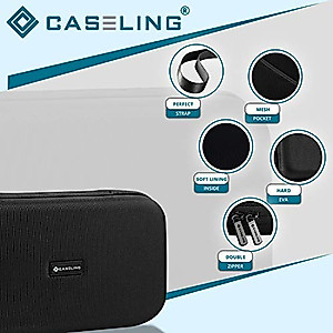 caseling Hard Toothbrush Travel Case Fits Philips Sonicare Protective Clean 4100 Sonicare 2 Series Portable Toothbrush Holder with Easy Grip Carry Strap (Small (Great for Travel))