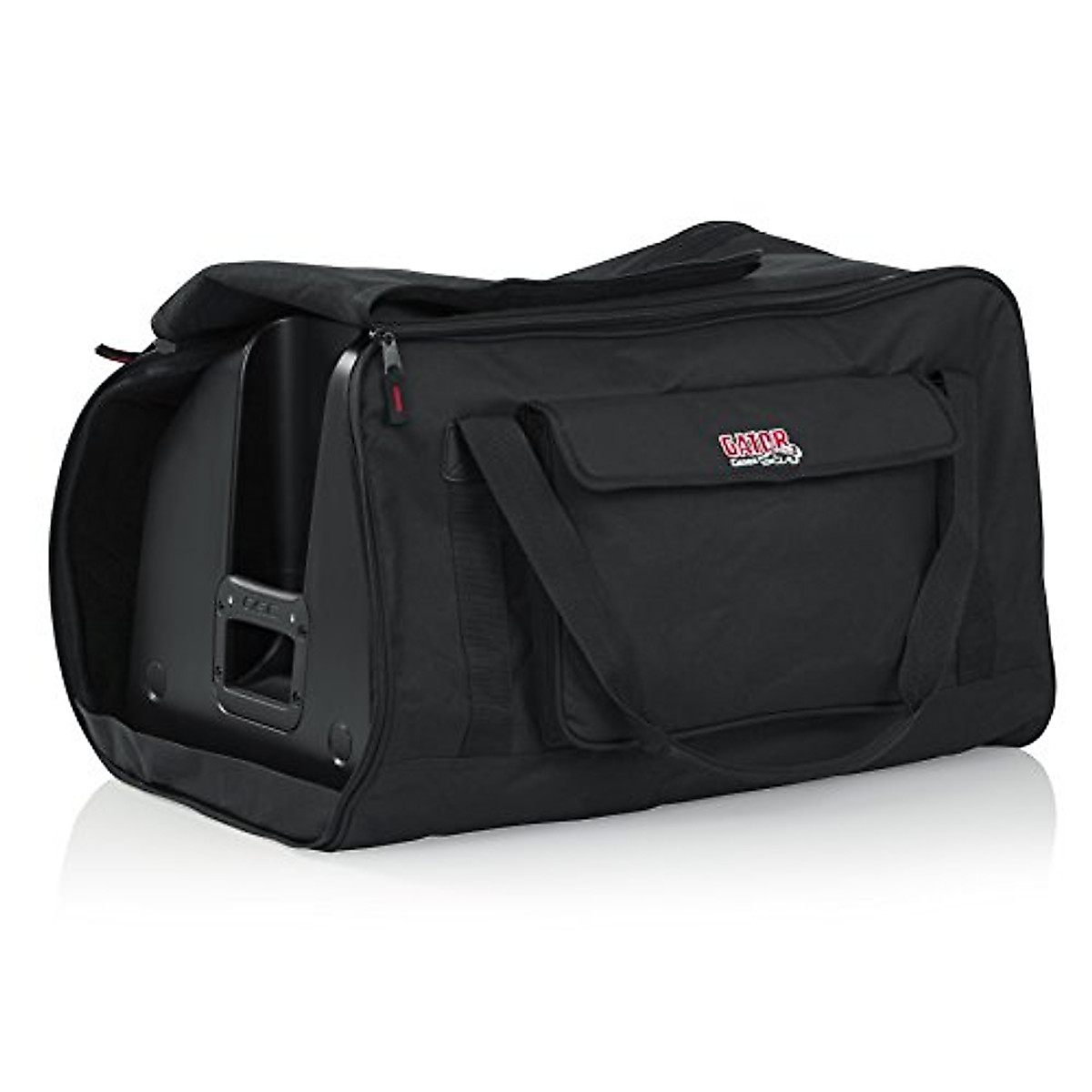 Gator Cases Heavy-Duty Speaker Tote Bag for Compact 12" Speaker Cabinets; Fits QSC K12, Yamaha DXR12 and more (GPA-TOTE12),Black