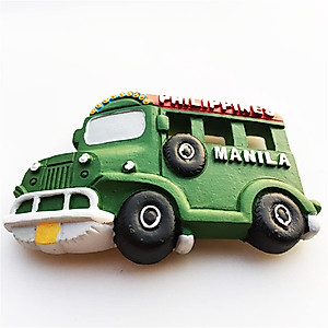 3D Manila Philippines Fridge Magnet Souvenir Gift Refrigerator Magnetic Sticker Hand Painted Craft Collection