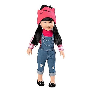 Adora Amazon Exclusive Amazing Girls Doll - 18” Girl Doll in Fashionable and Elegant Outfit, Birthday Gift for Ages 3+ - Cool Cat Zoe