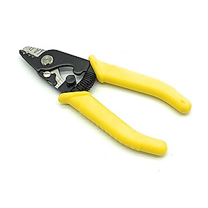 FiberShack - 3 Hole Fiber Stripper with 6" TPR Handle - Fiber Optic Stripper includes 1.5mm Hex Key for Fine Adjustments of Fiber Striper