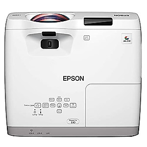 Epson PowerLite 530 XGA 3LCD Projector, White (Renewed)